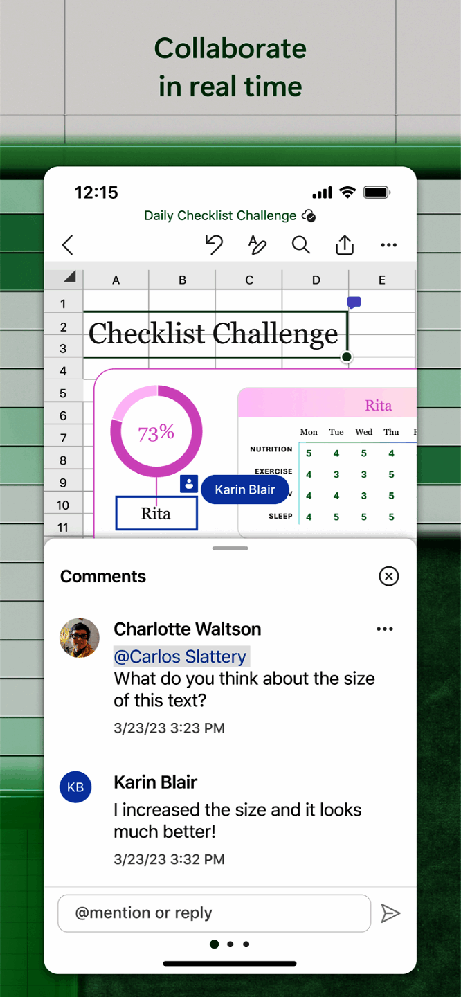 Microsoft Excel Mobile app for iOS and Android Devices in 2025