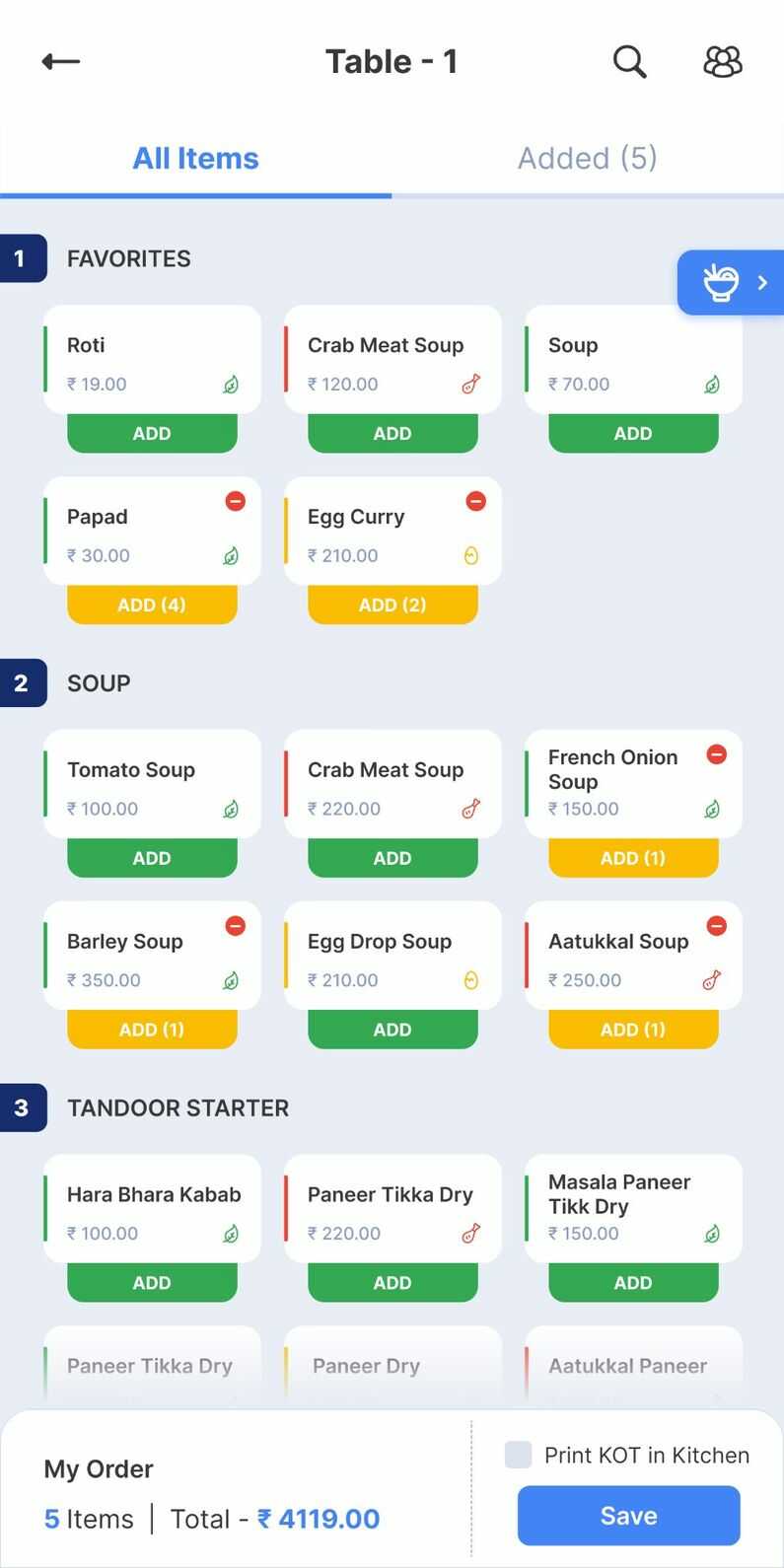 Microtech Restaurant PoS Mobile app for iOS and Android Devices in 2024