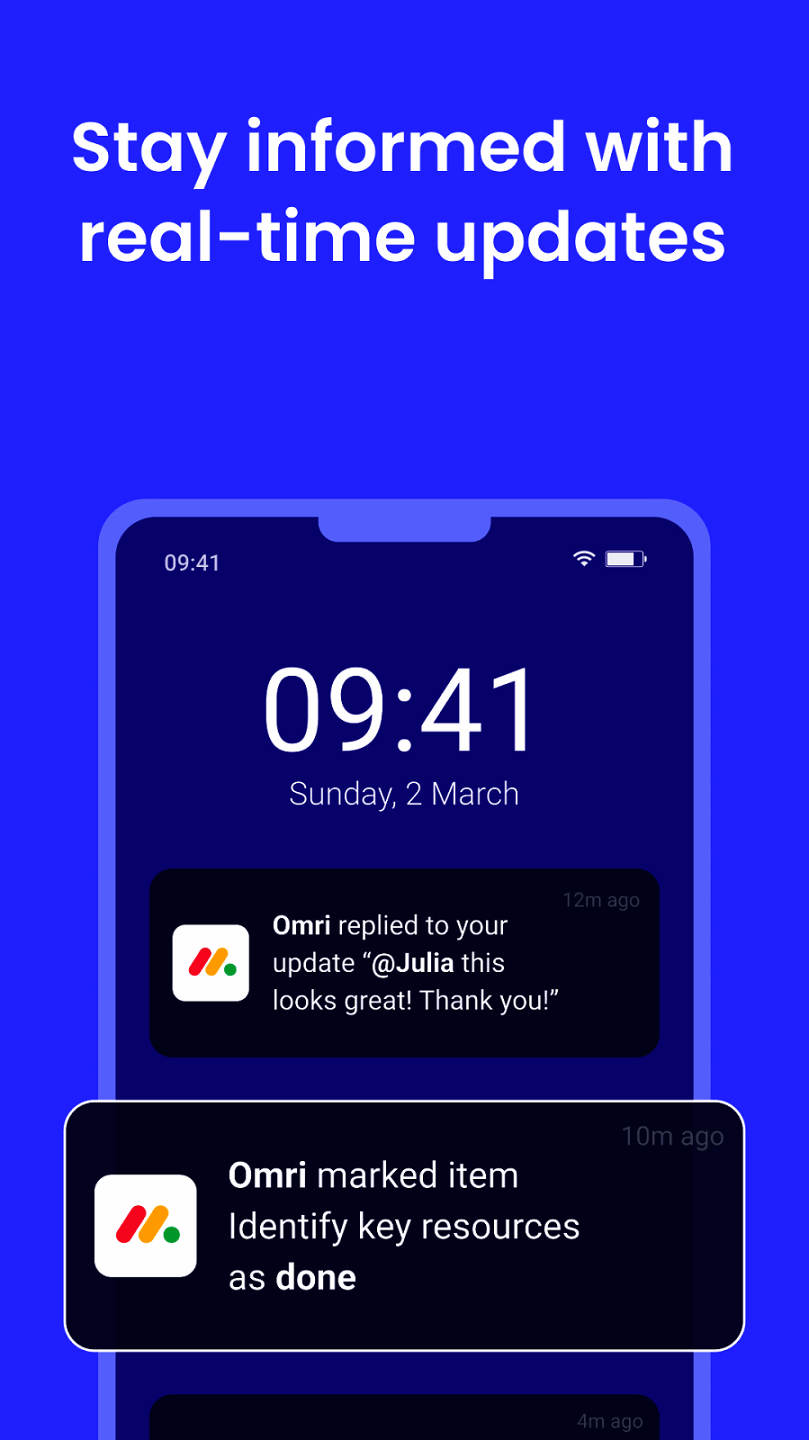 monday sales CRM Mobile app for iOS and Android Devices in 2025