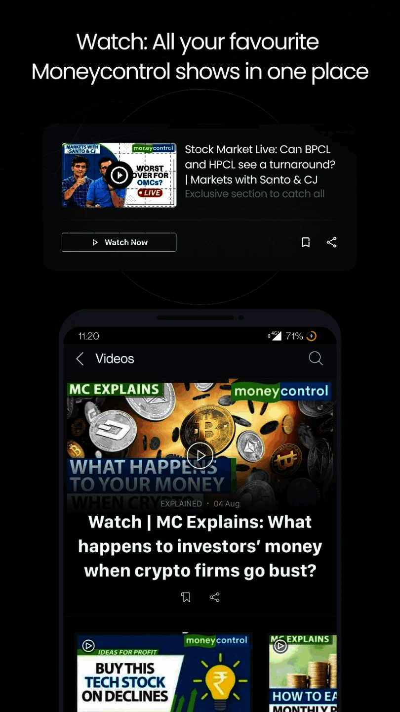 Moneycontrol - Portfolio Manager Mobile app for iOS and Android Devices ...