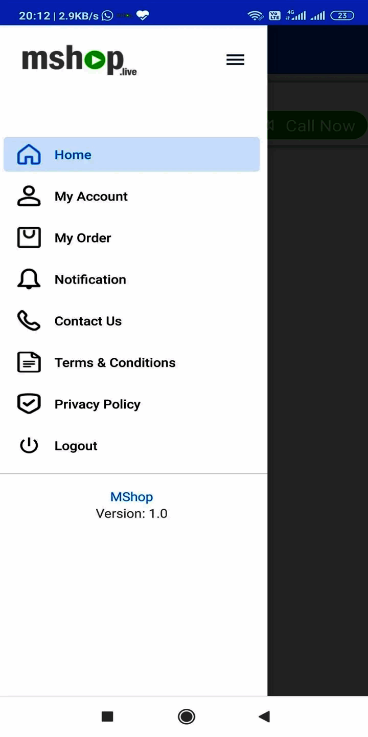 mshop.live Mobile app for iOS and Android Devices in 2025