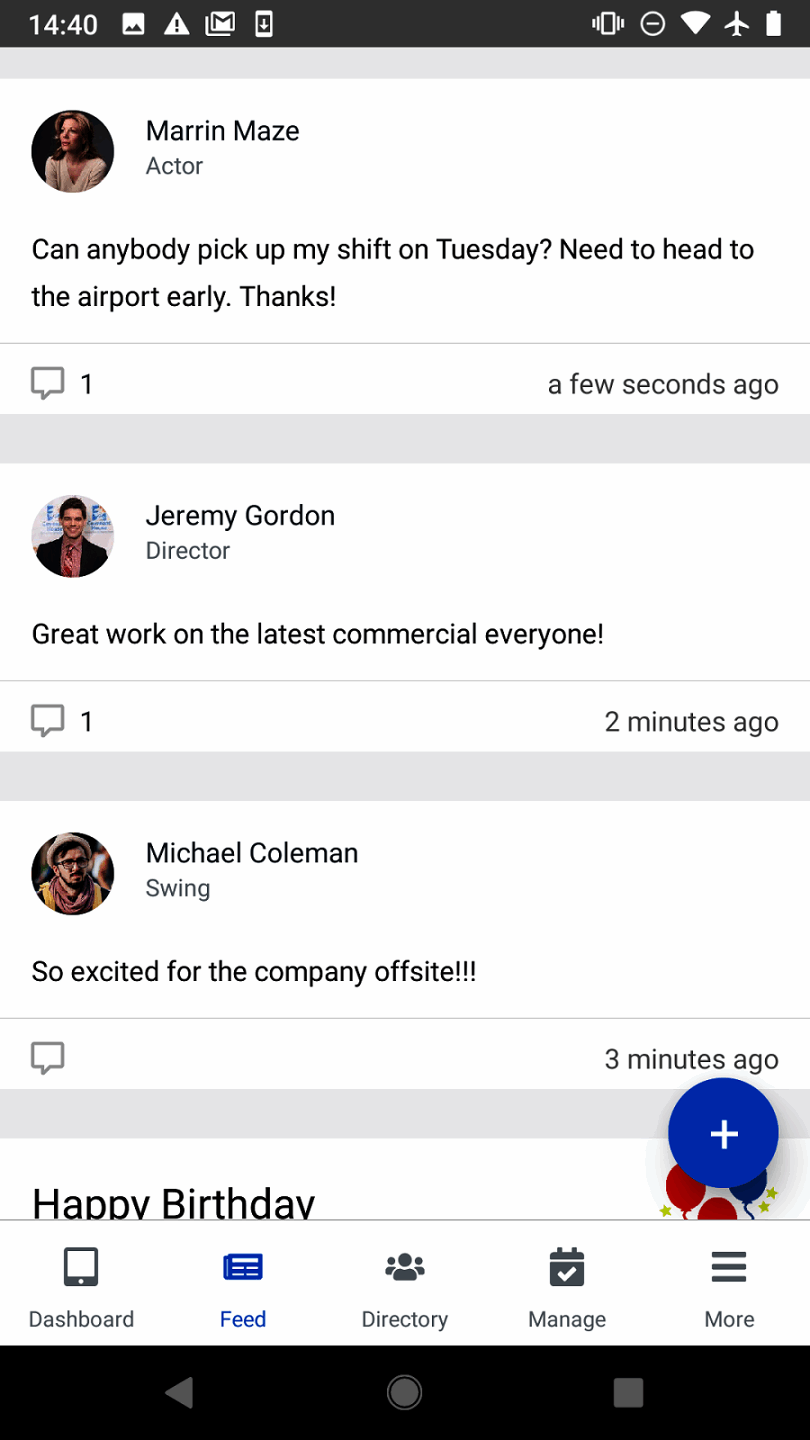 Namely Mobile app for iOS and Android Devices in 2025