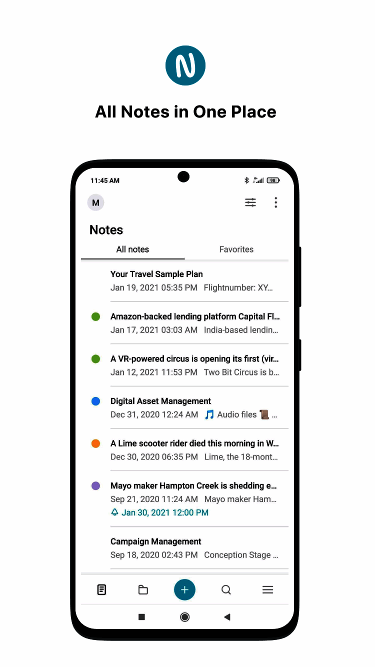 Nimbus Note Mobile app for iOS and Android Devices in 2025