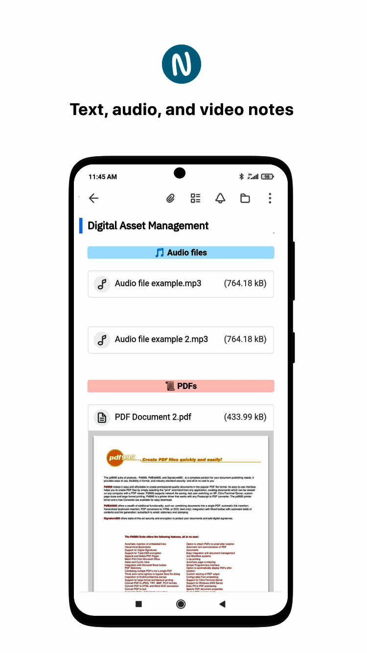 Nimbus Note Mobile app for iOS and Android Devices in 2025