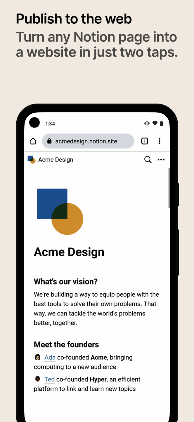 Notion Mobile app for iOS and Android Devices in 2025