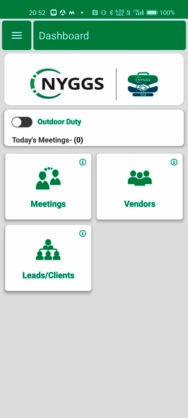 NYGGS SFA Mobile app for iOS and Android Devices in 2024 NYGGS SFA Mobile app for iOS and Android Devices in 2024