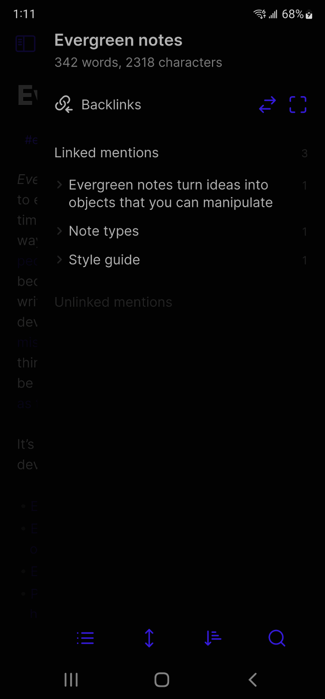 Obsidian Mobile app for iOS and Android Devices in 2025