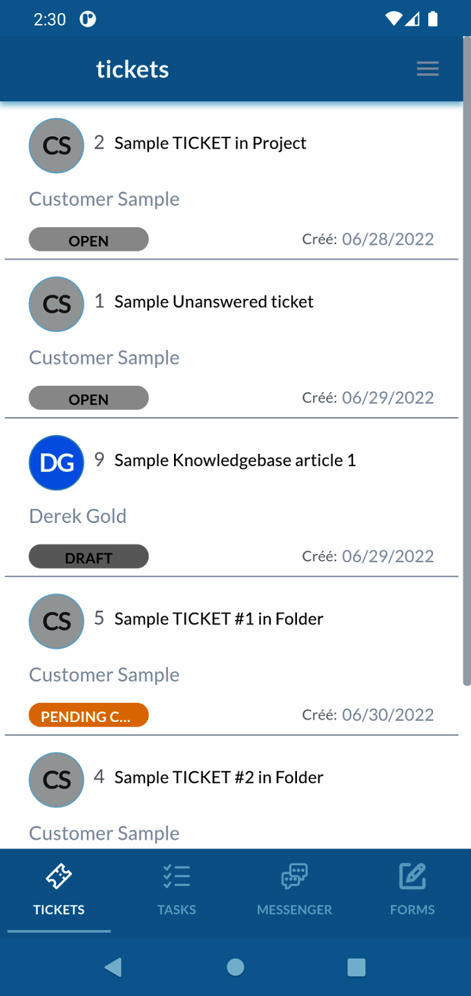 OneDesk Mobile app for iOS and Android Devices in 2025