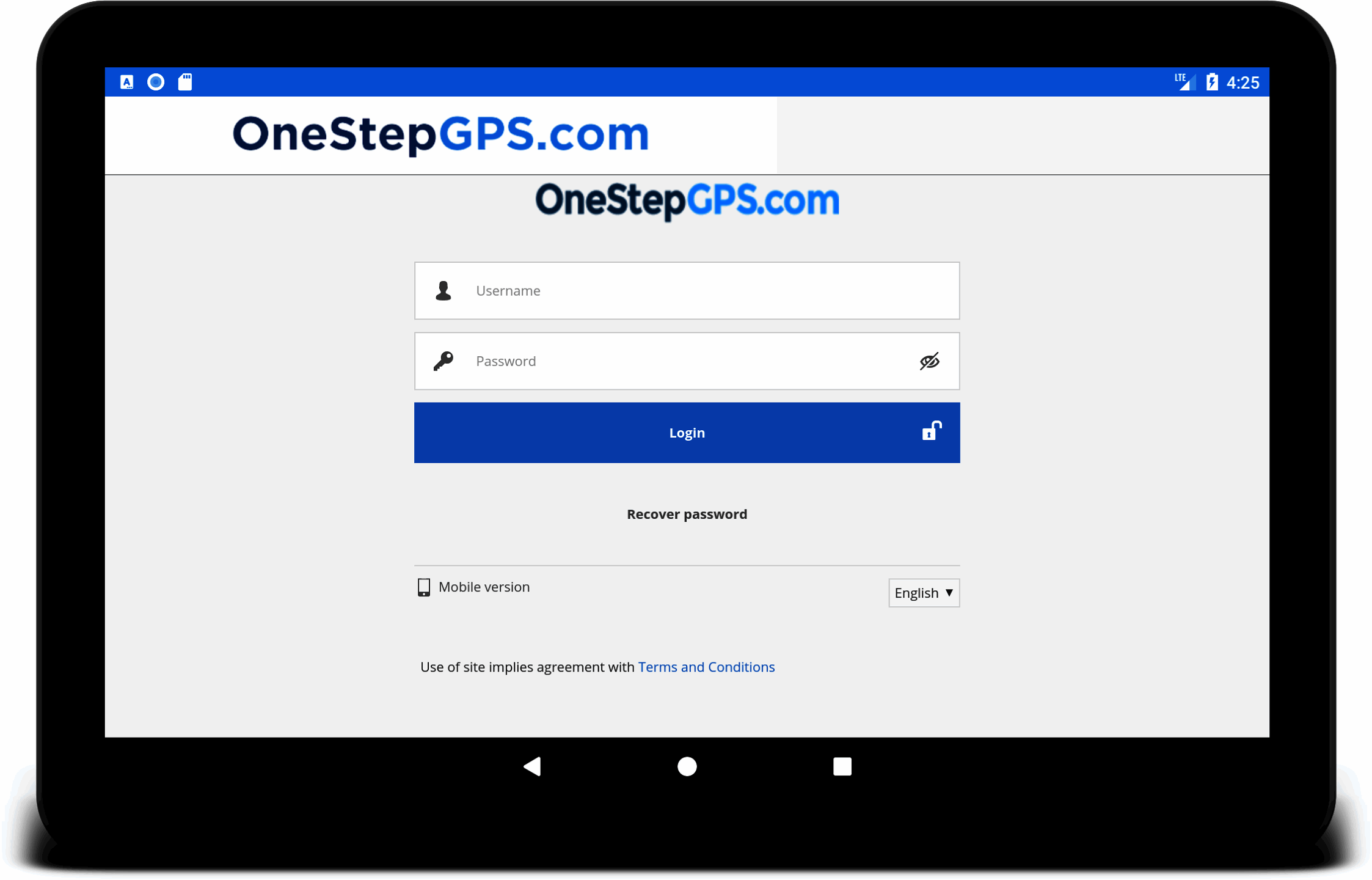 One Step GPS Mobile app for iOS and Android Devices in 2025