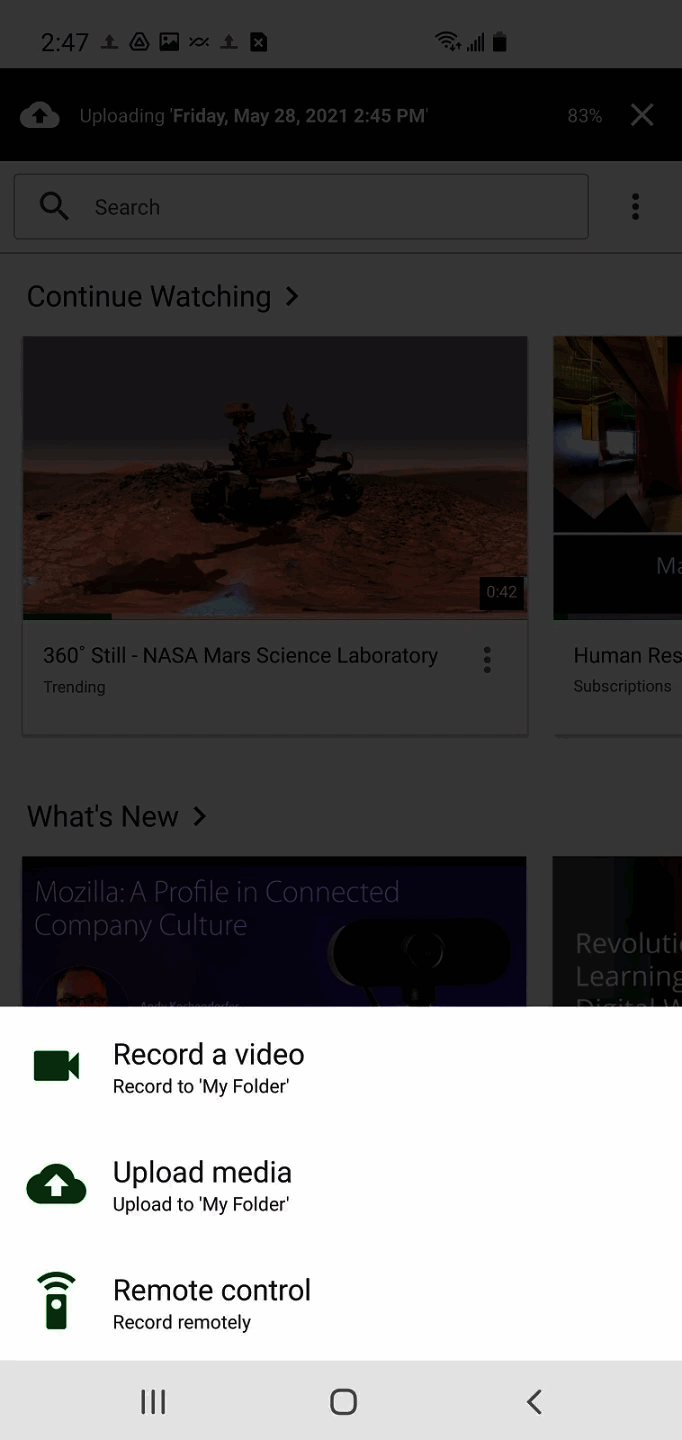 Panopto Mobile app for iOS and Android Devices in 2025