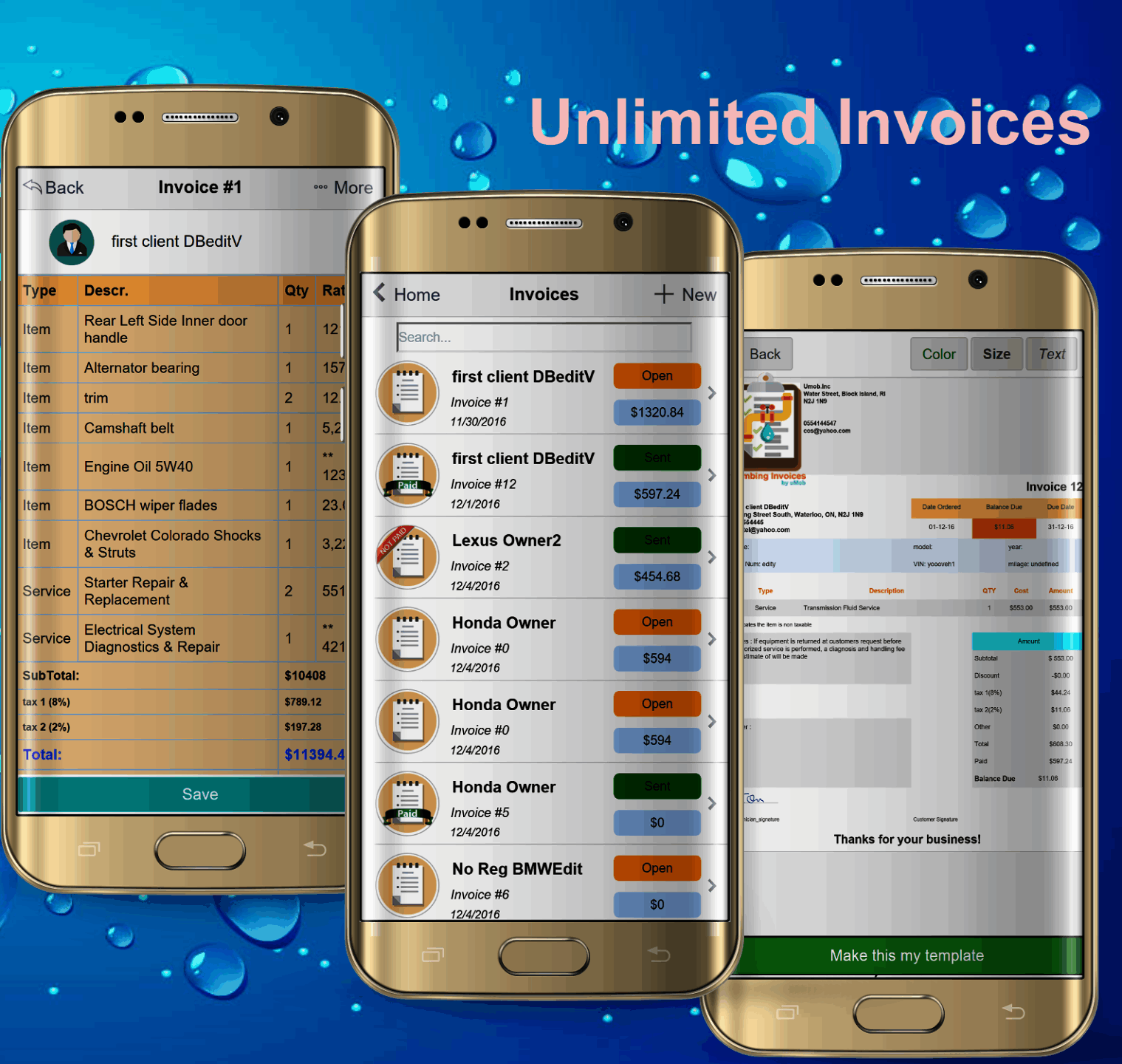 PIM (Plumbing Invoicing & Management) Mobile app for iOS and Android ...