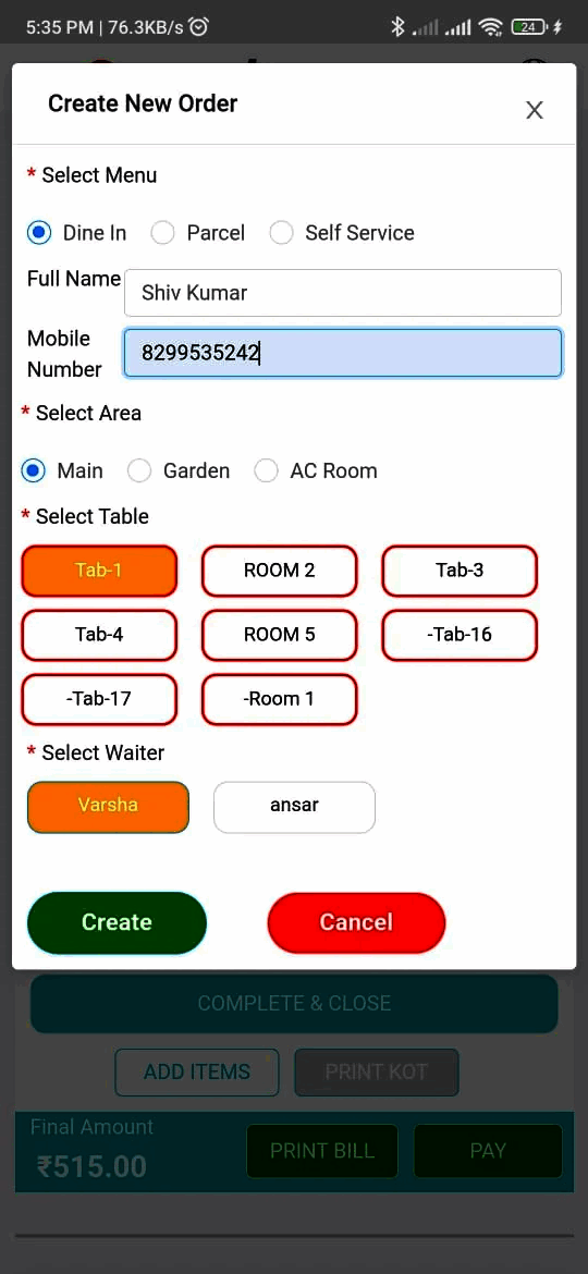 Recaho POS Mobile app for iOS and Android Devices in 2025