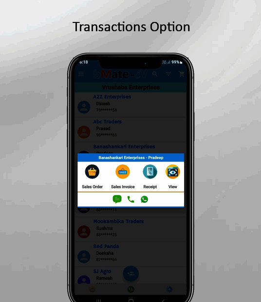 Saara bMate 9.9 easy ERP Mobile app for iOS and Android Devices in 2025