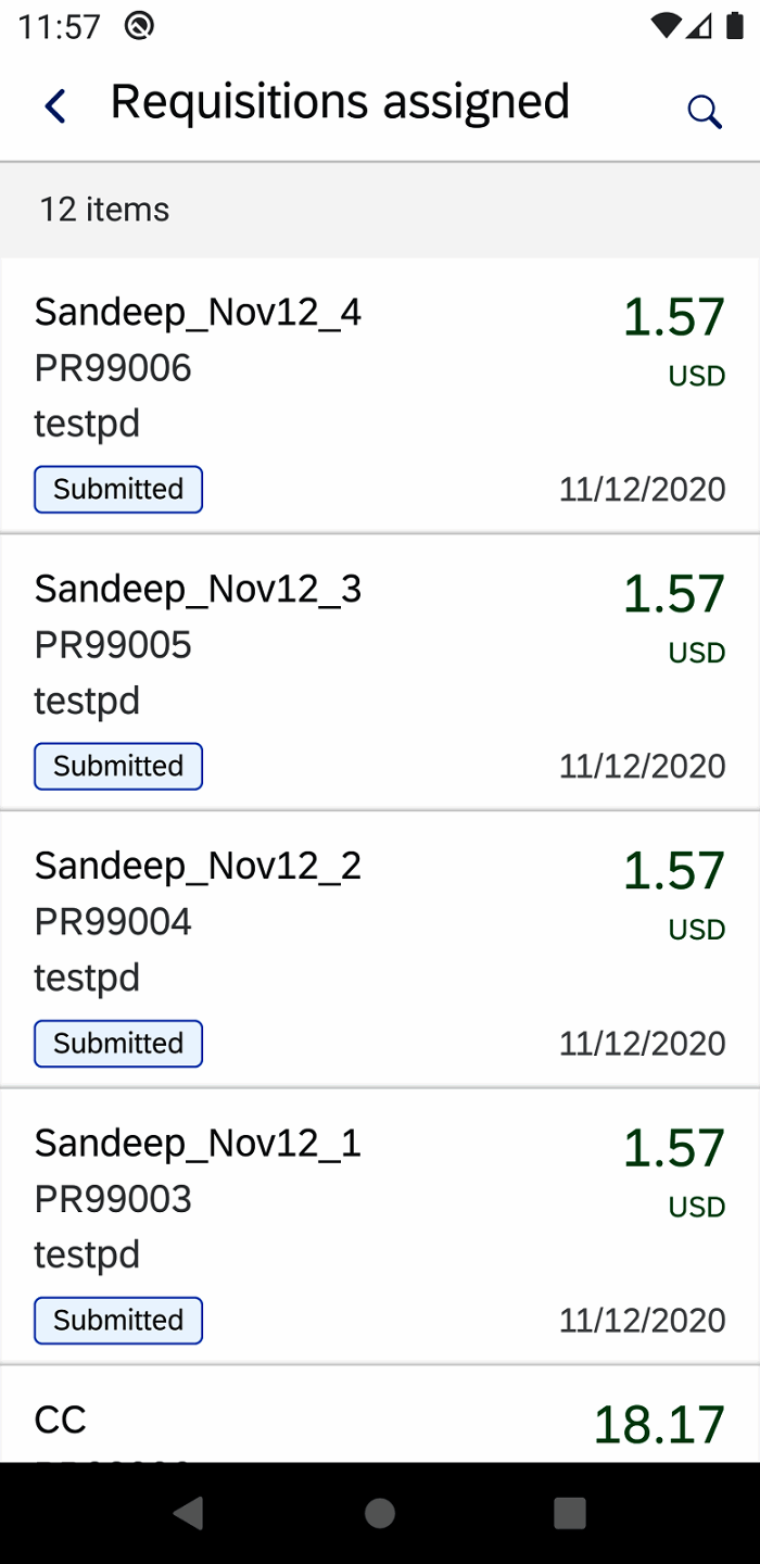 SAP Ariba Mobile app for iOS and Android Devices in 2025