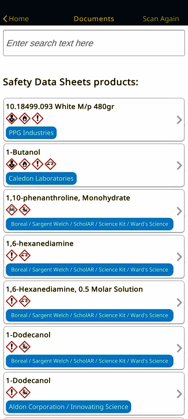 SDS Management by CanadaSDS Mobile app for iOS and Android Devices in 2025