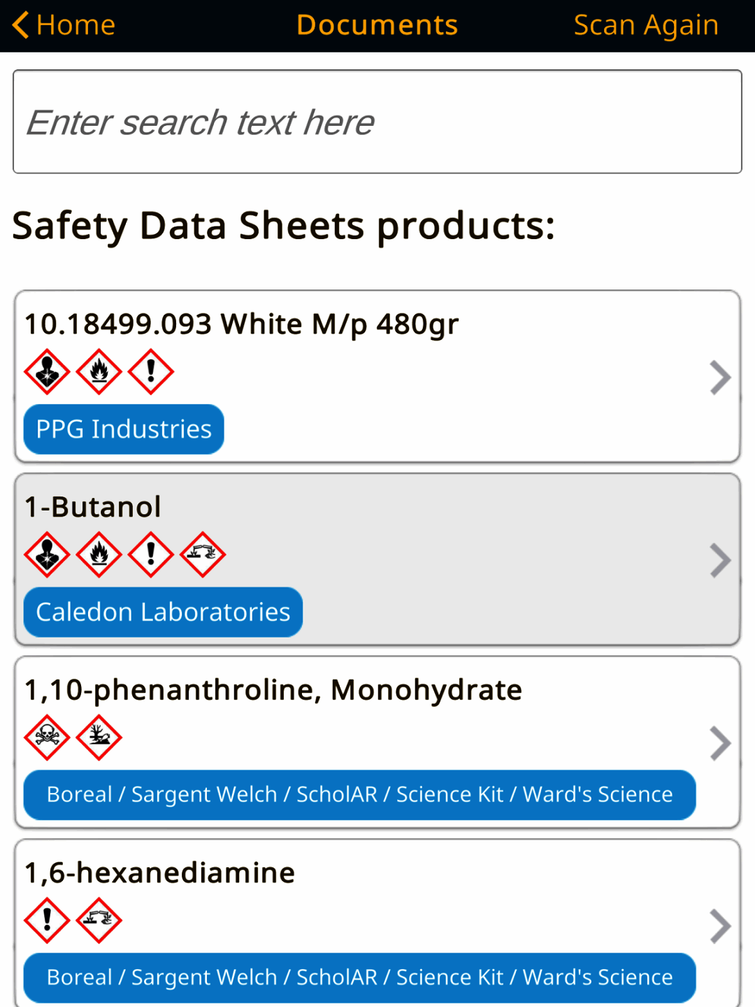 SDS Management by CanadaSDS Mobile app for iOS and Android Devices in 2025