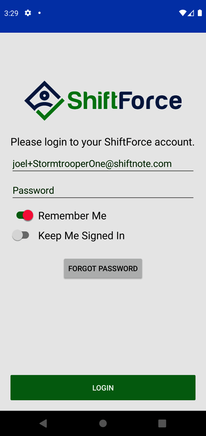 ShiftForce Mobile app for iOS and Android Devices in 2025
