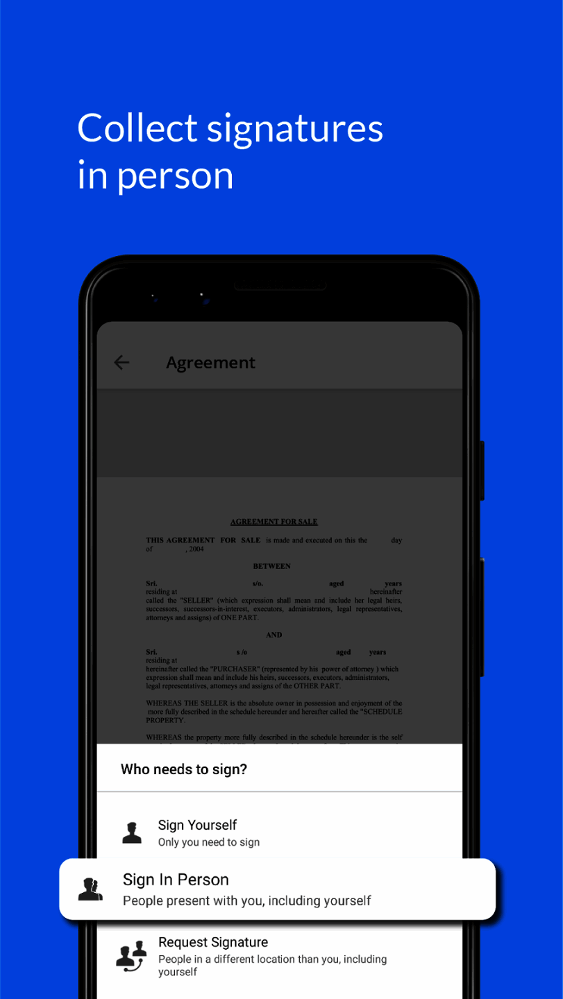 SignEasy Mobile app for iOS and Android Devices in 2025