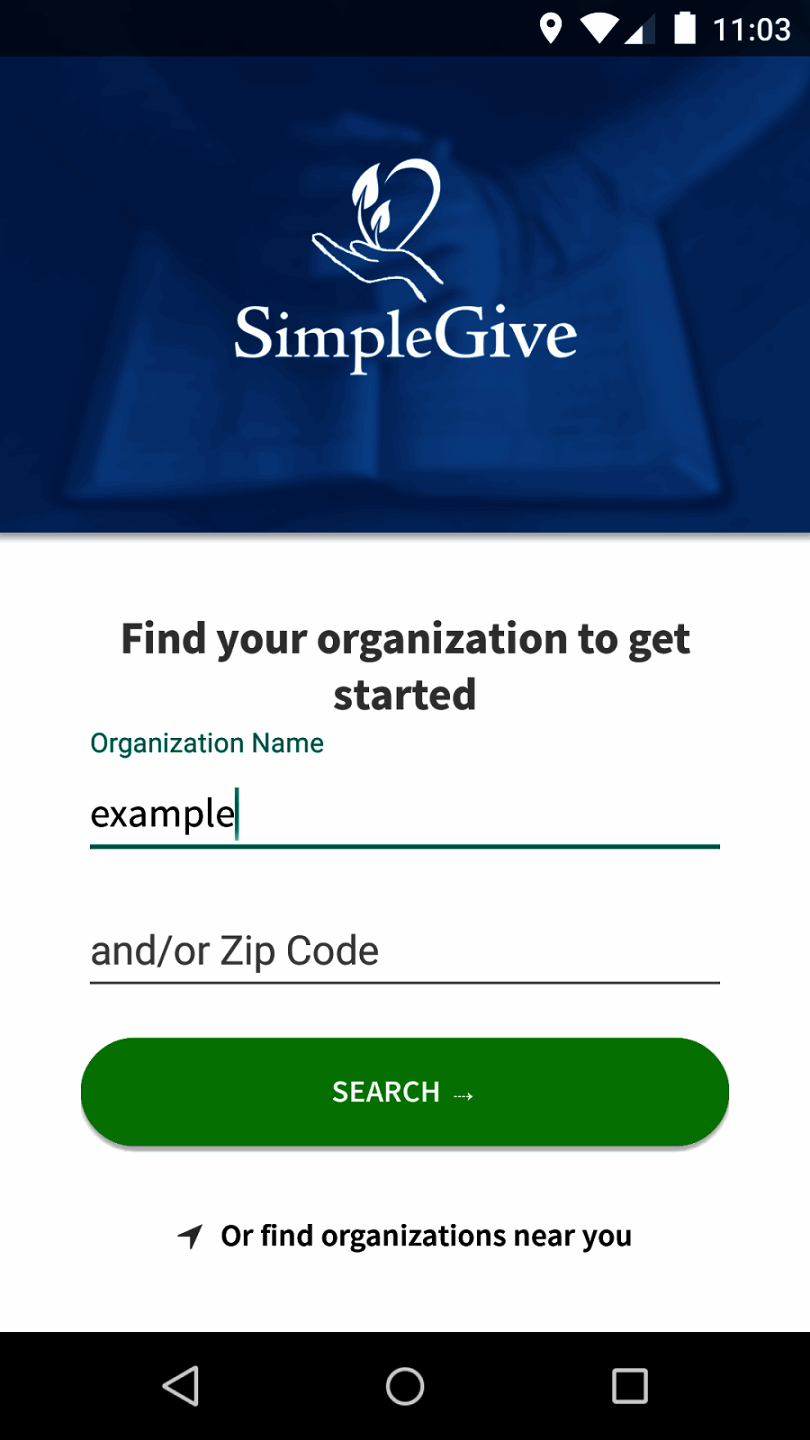 SimpleGive Mobile app for iOS and Android Devices in 2025