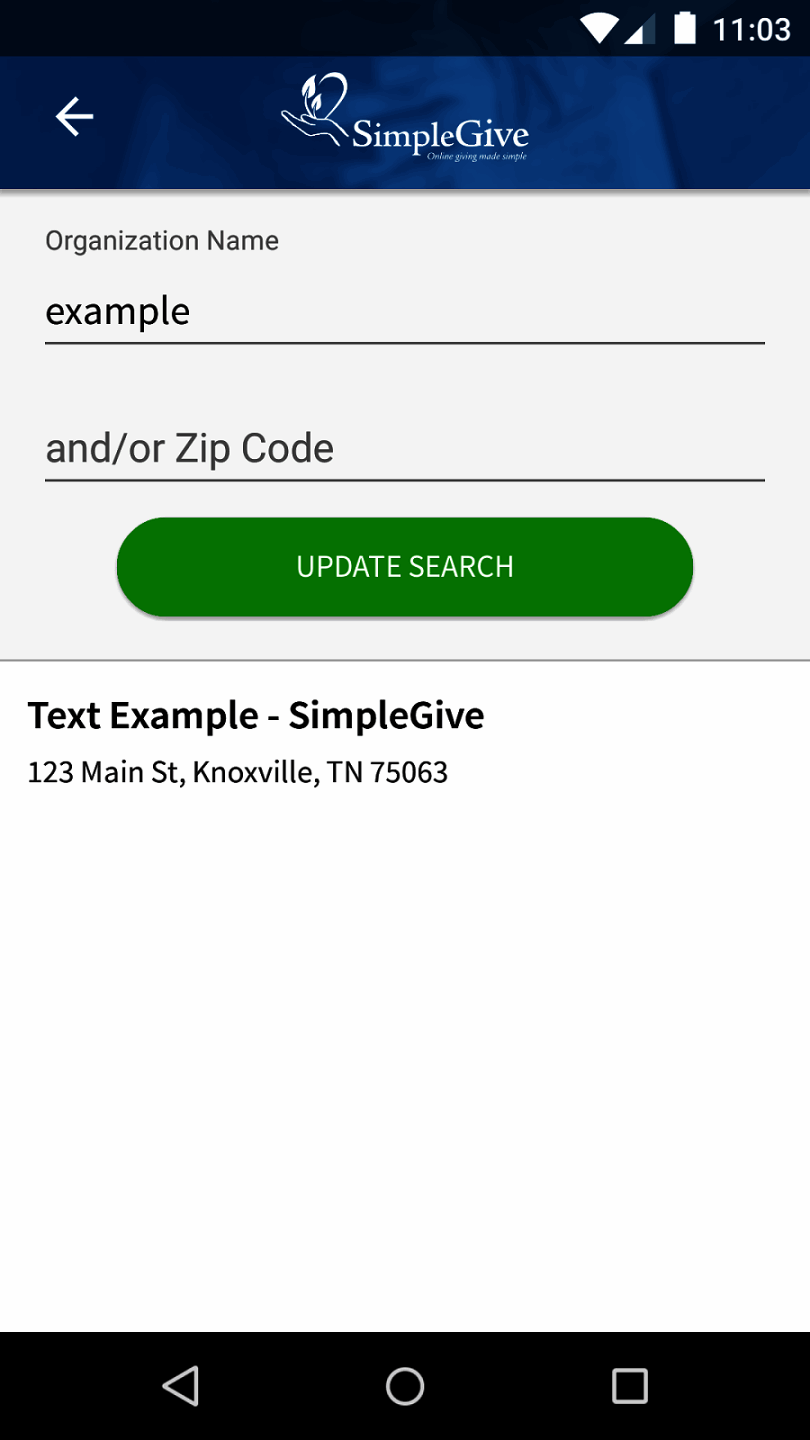 SimpleGive Mobile app for iOS and Android Devices in 2025