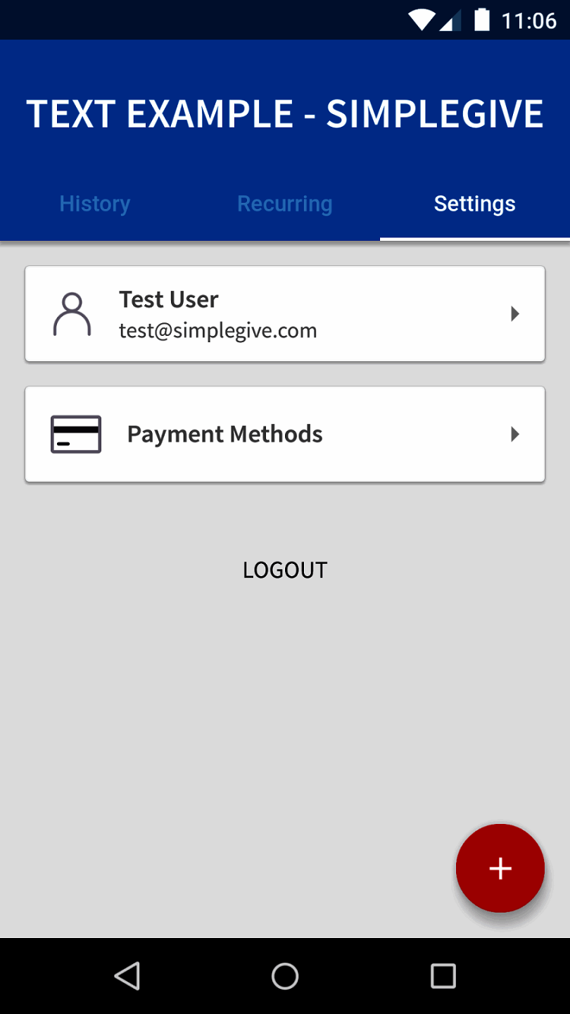 SimpleGive Mobile app for iOS and Android Devices in 2025