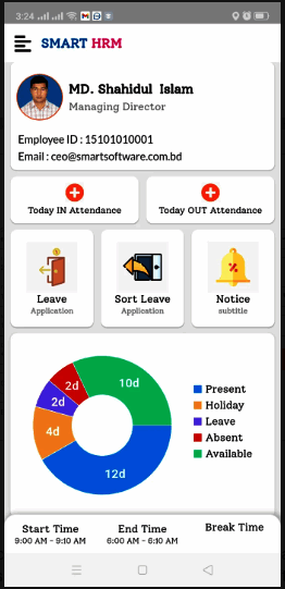 Smart HRM Mobile app for iOS and Android Devices in 2025