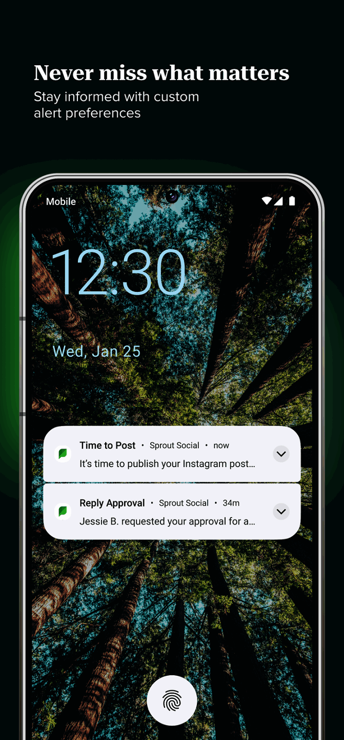 Sprout Social Mobile app for iOS and Android Devices in 2025