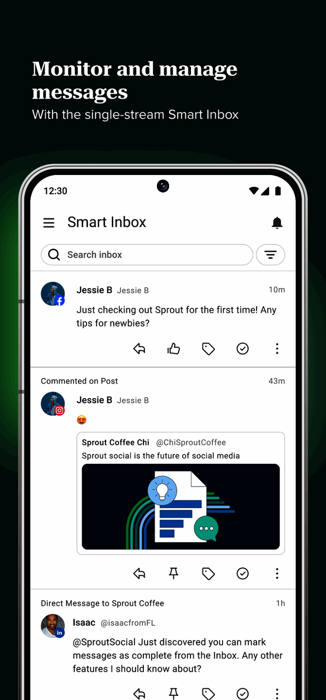 Sprout Social Mobile app for iOS and Android Devices in 2025