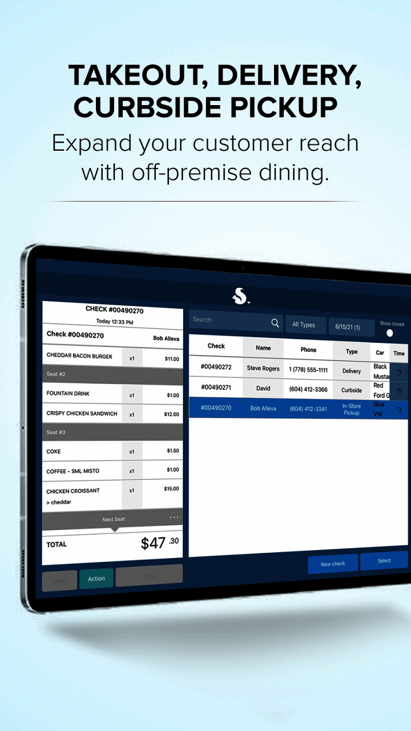 Squirrel POS Mobile app for iOS and Android Devices in 2025