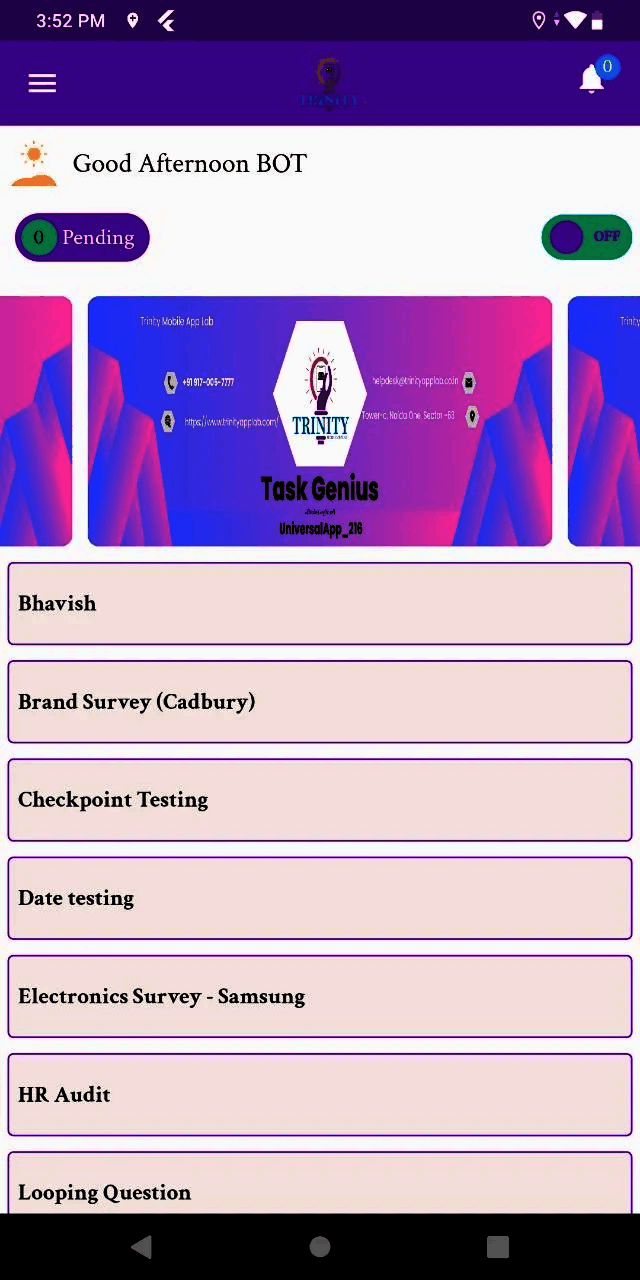 TaskGenius Mobile app for iOS and Android Devices in 2025
