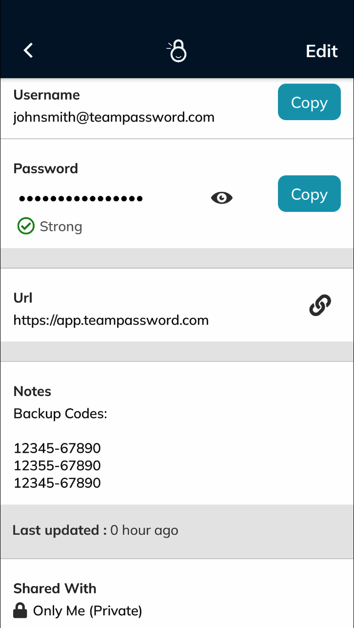 TeamPassword Mobile app for iOS and Android Devices in 2025