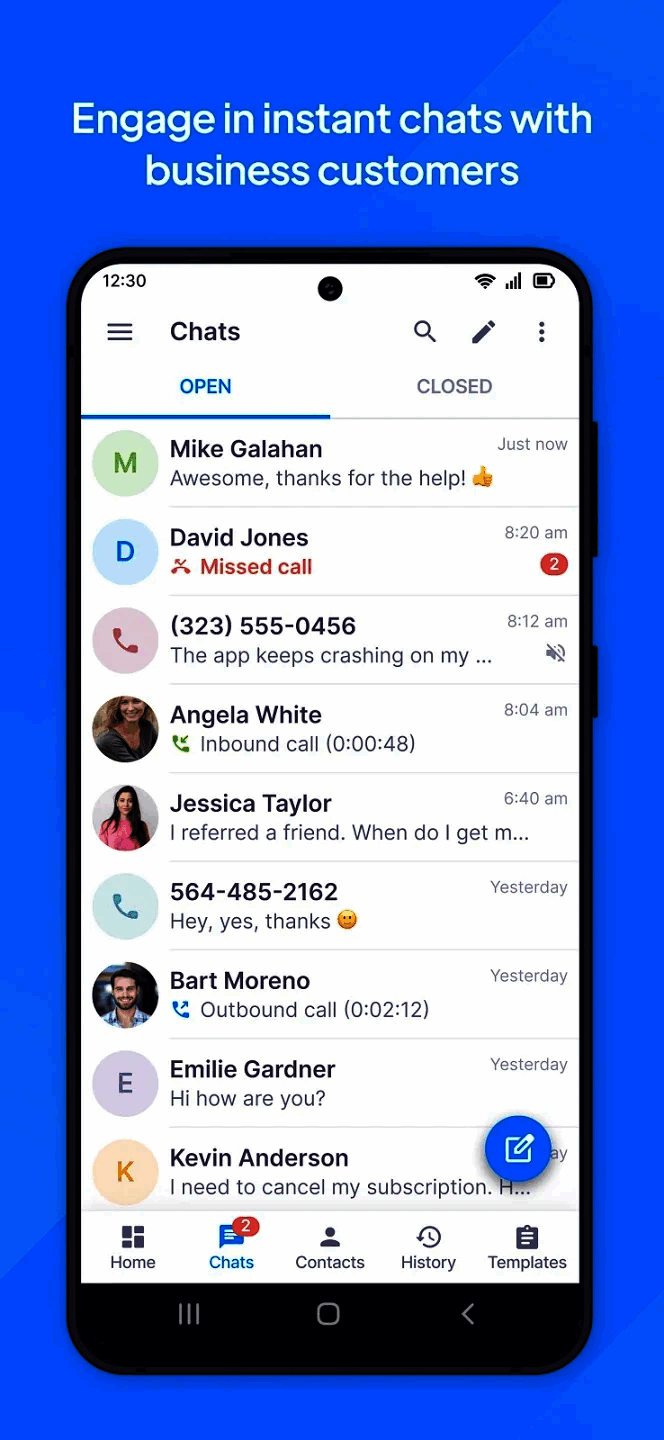 Textmagic Mobile app for iOS and Android Devices in 2025
