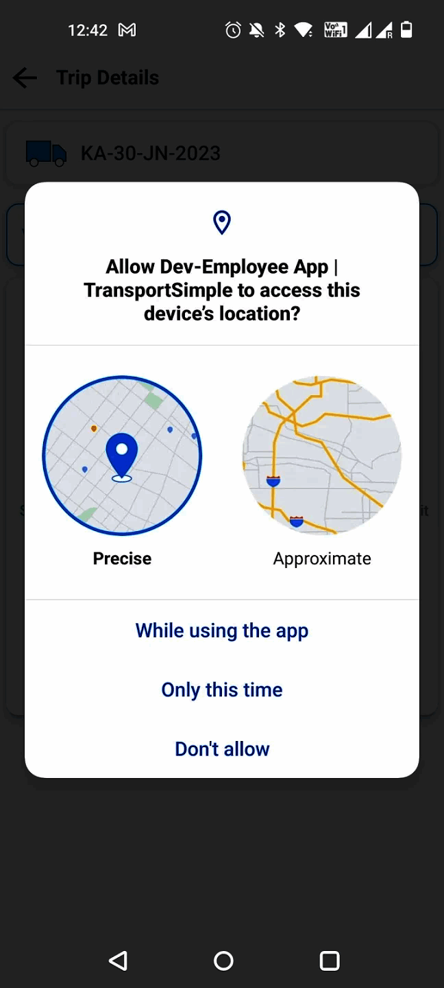 TransportSimple Mobile app for iOS and Android Devices in 2025