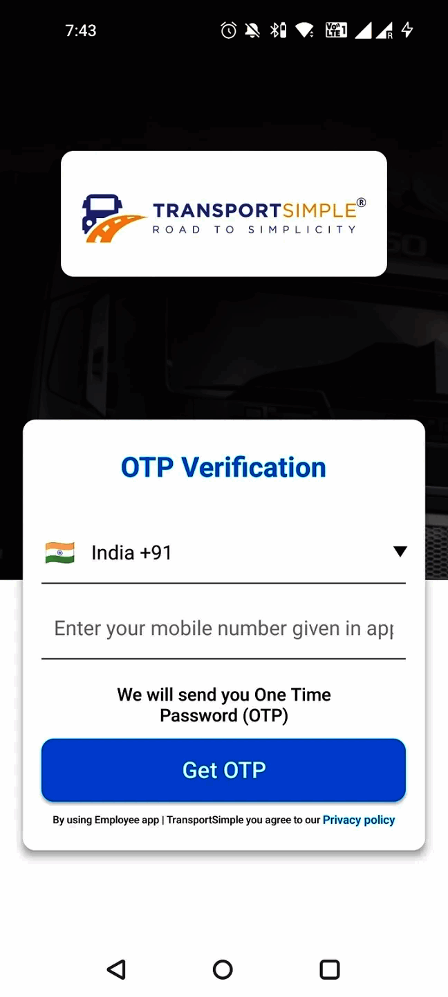 TransportSimple Mobile app for iOS and Android Devices in 2025