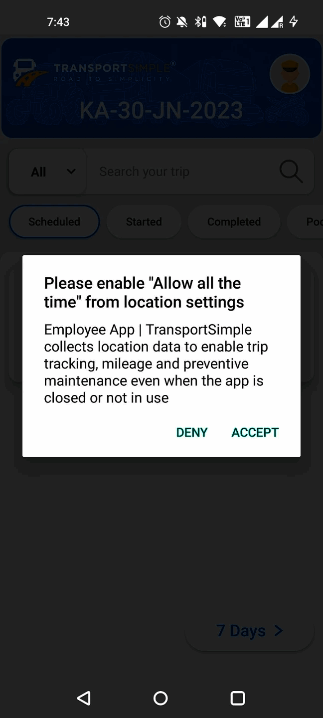 TransportSimple Mobile app for iOS and Android Devices in 2025