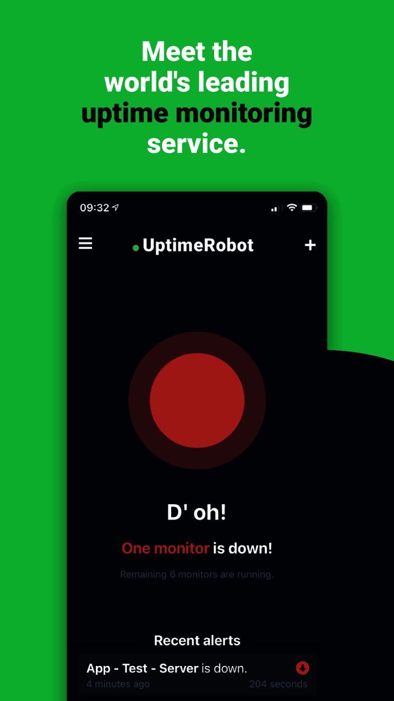 UptimeRobot Mobile app for iOS and Android Devices in 2024
