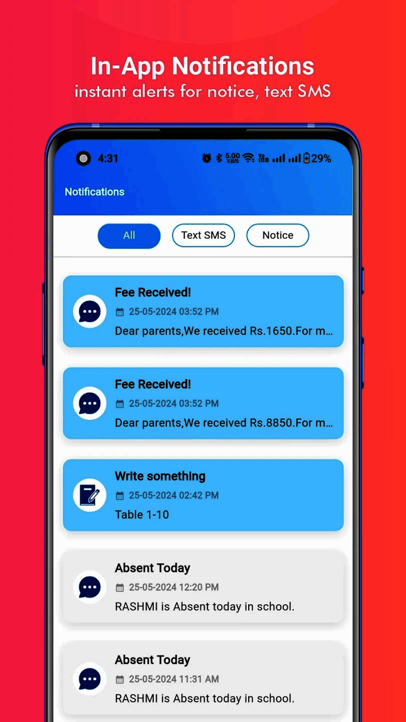 Vedmarg Educational ERP Mobile app for iOS and Android Devices in 2024