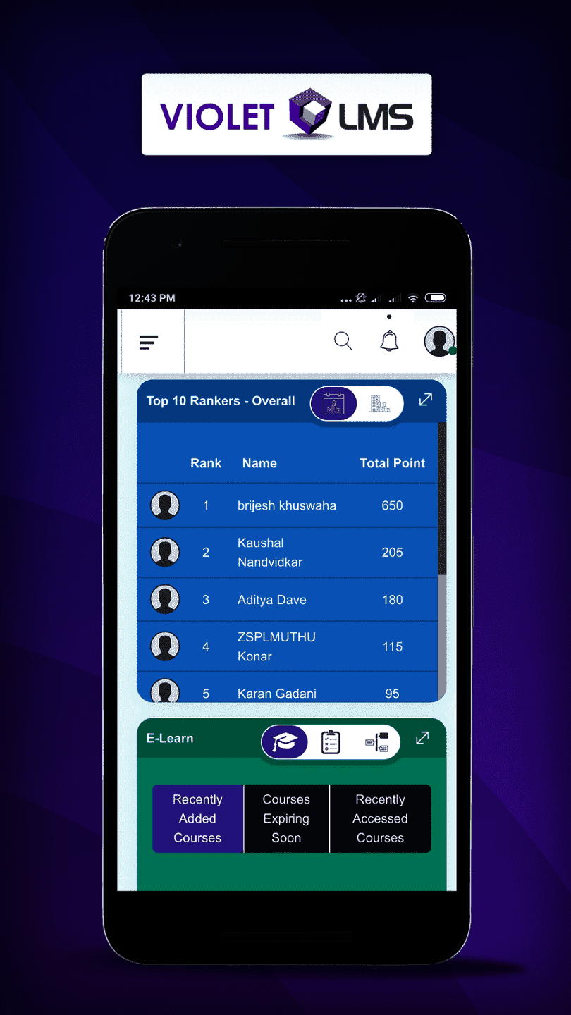 Violet LMS Mobile app for iOS and Android Devices in 2025