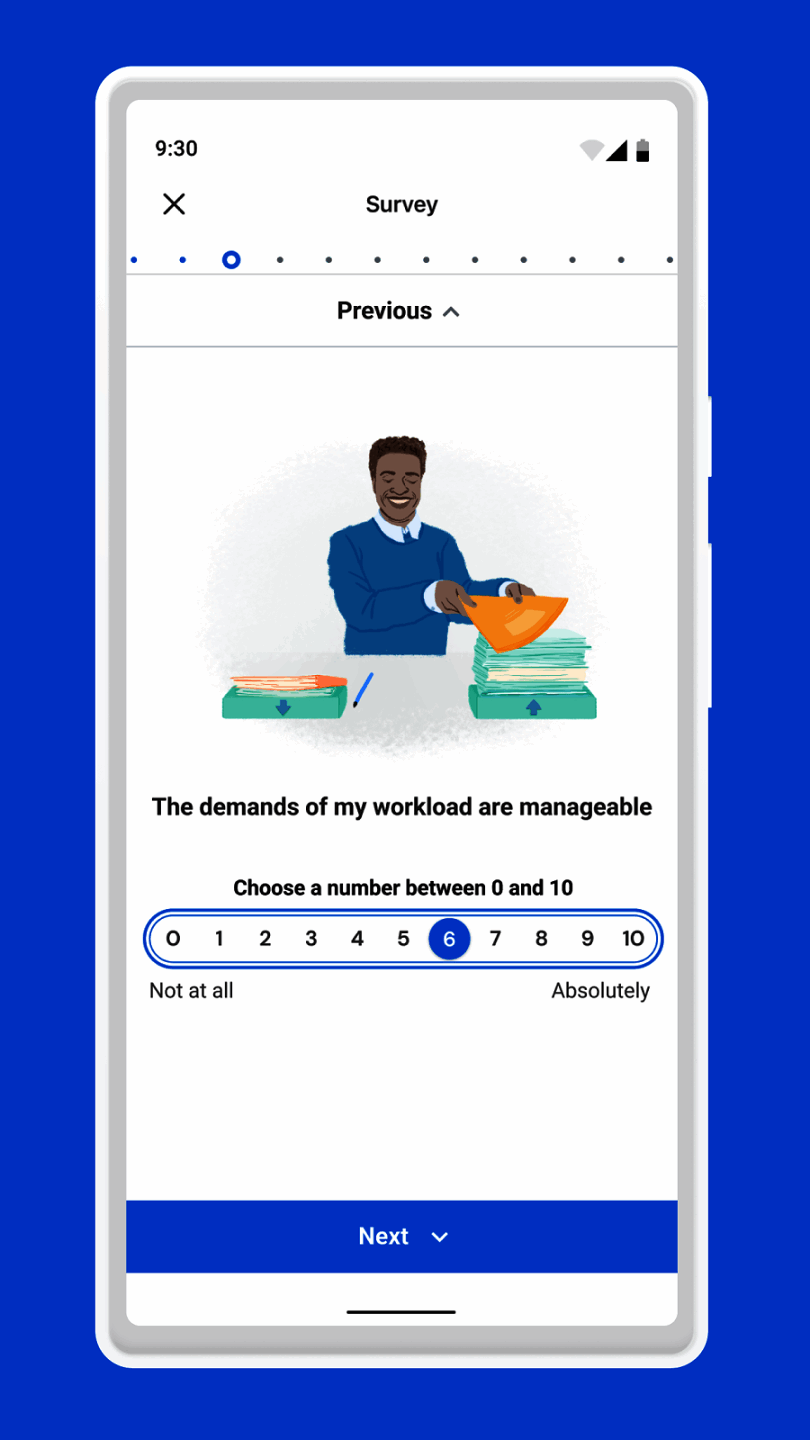 Workday Peakon Employee Voice Mobile app for iOS and Android Devices in ...
