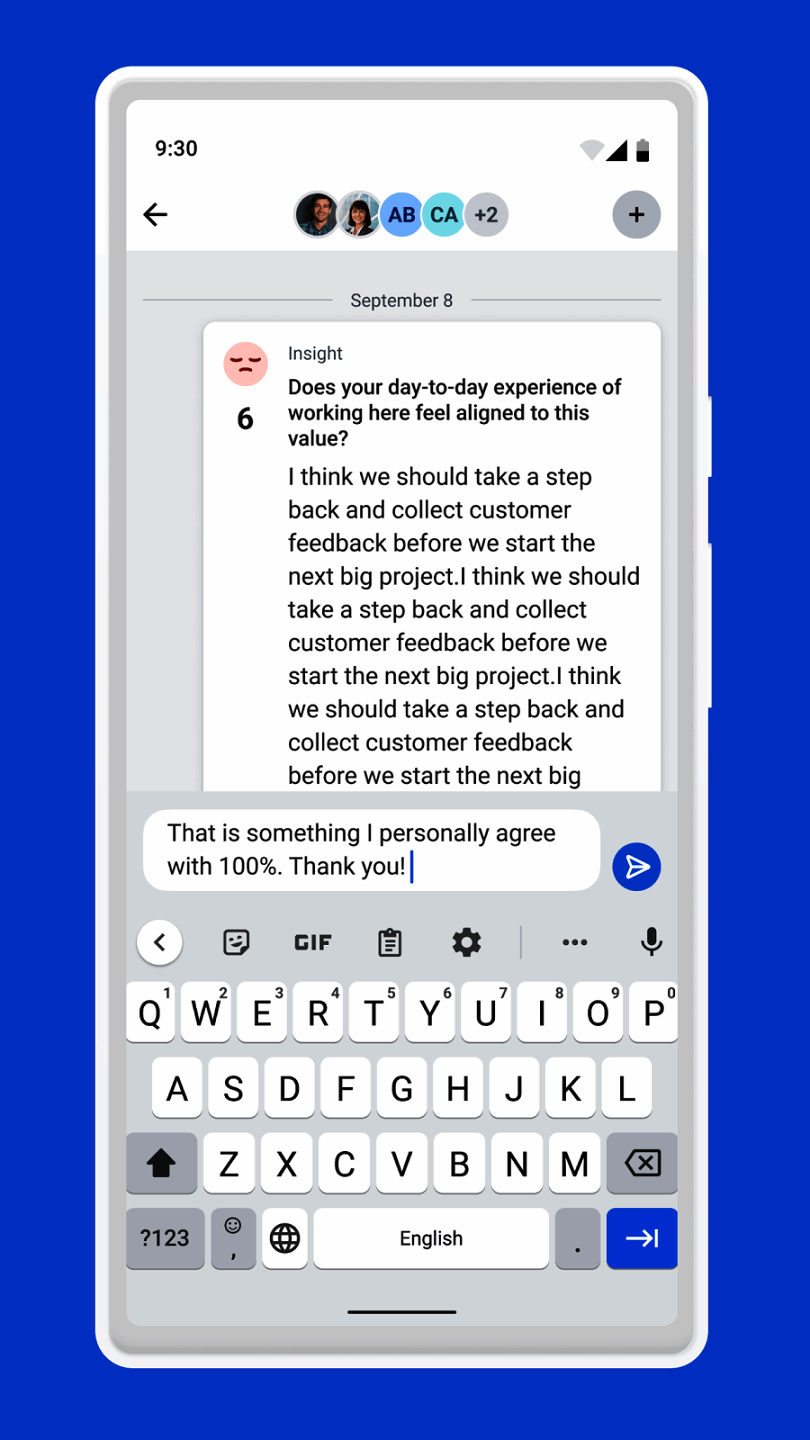 Workday Peakon Employee Voice Mobile app for iOS and Android Devices in ...