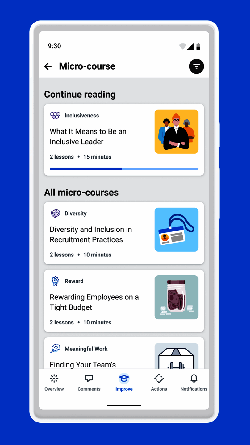 Workday Peakon Employee Voice Mobile app for iOS and Android Devices in ...