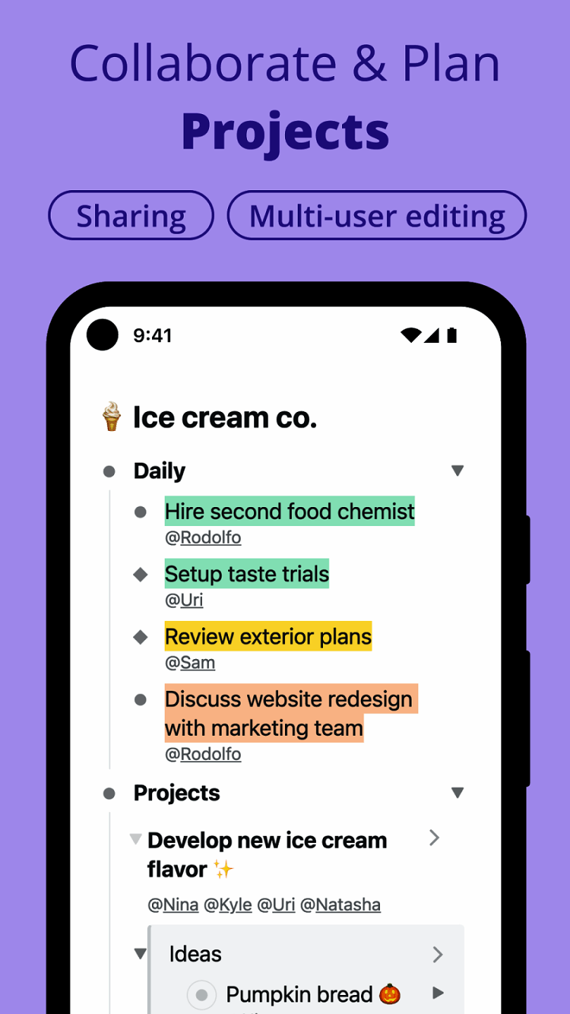 WorkFlowy Mobile app for iOS and Android Devices in 2025