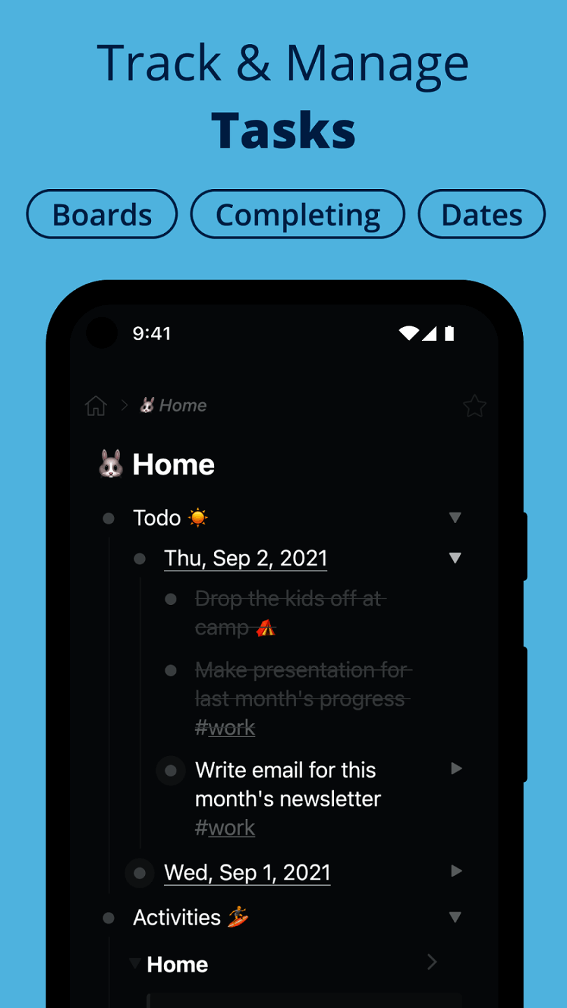 WorkFlowy Mobile app for iOS and Android Devices in 2025