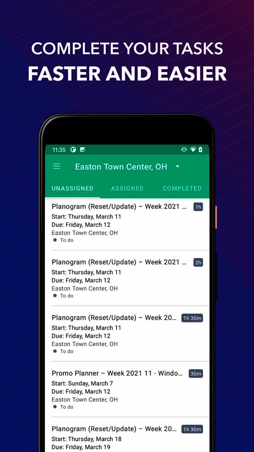 WorkJam Mobile app for iOS and Android Devices in 2025