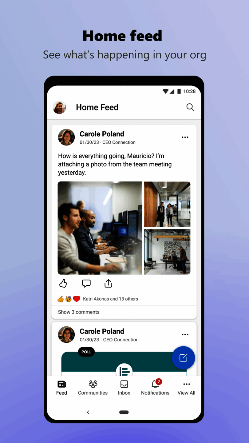 Yammer Mobile app for iOS and Android Devices in 2025
