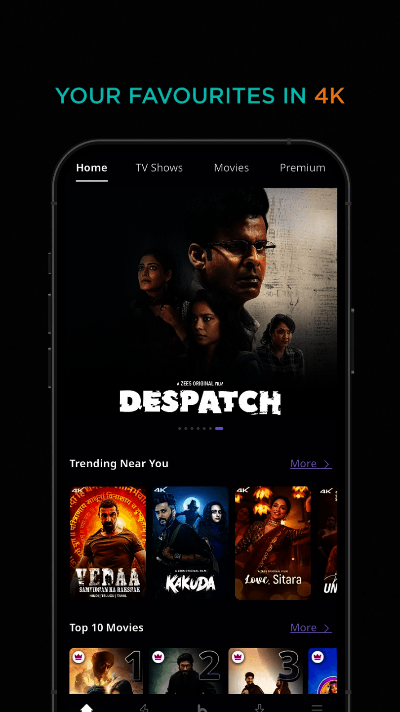 ZEE5 Mobile app for iOS and Android Devices in 2025