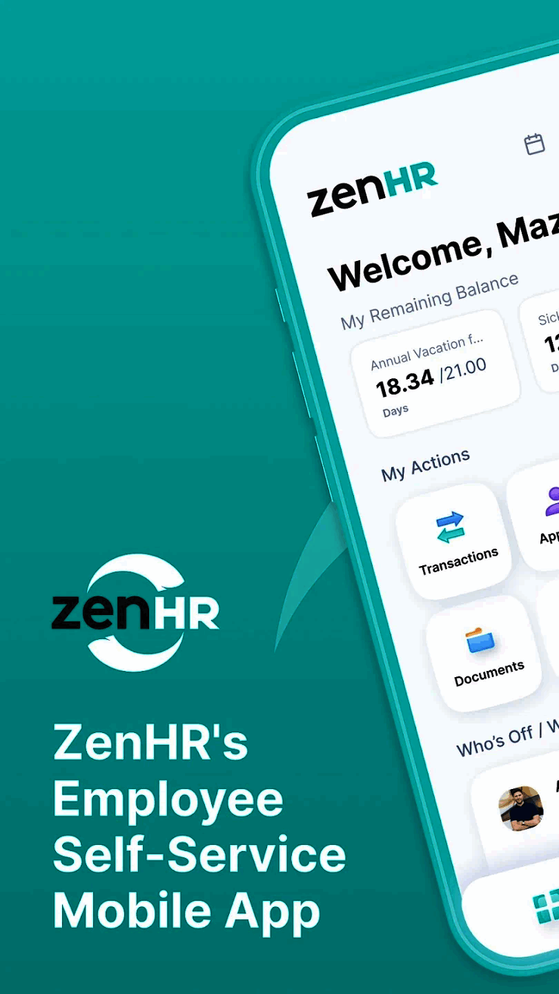 ZenHR Mobile app for iOS and Android Devices in 2025