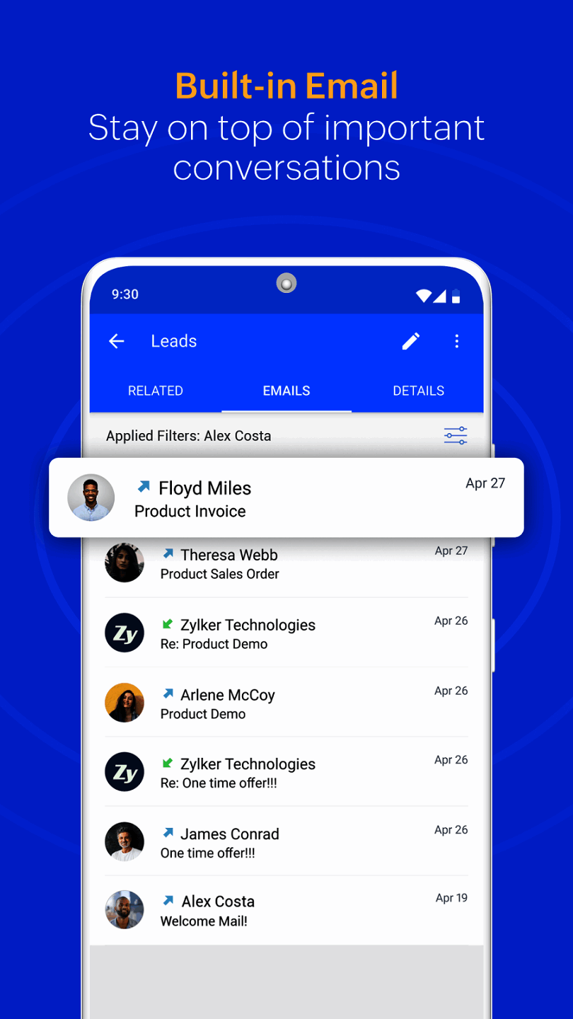 Zoho CRM Mobile app for iOS and Android Devices in 2025