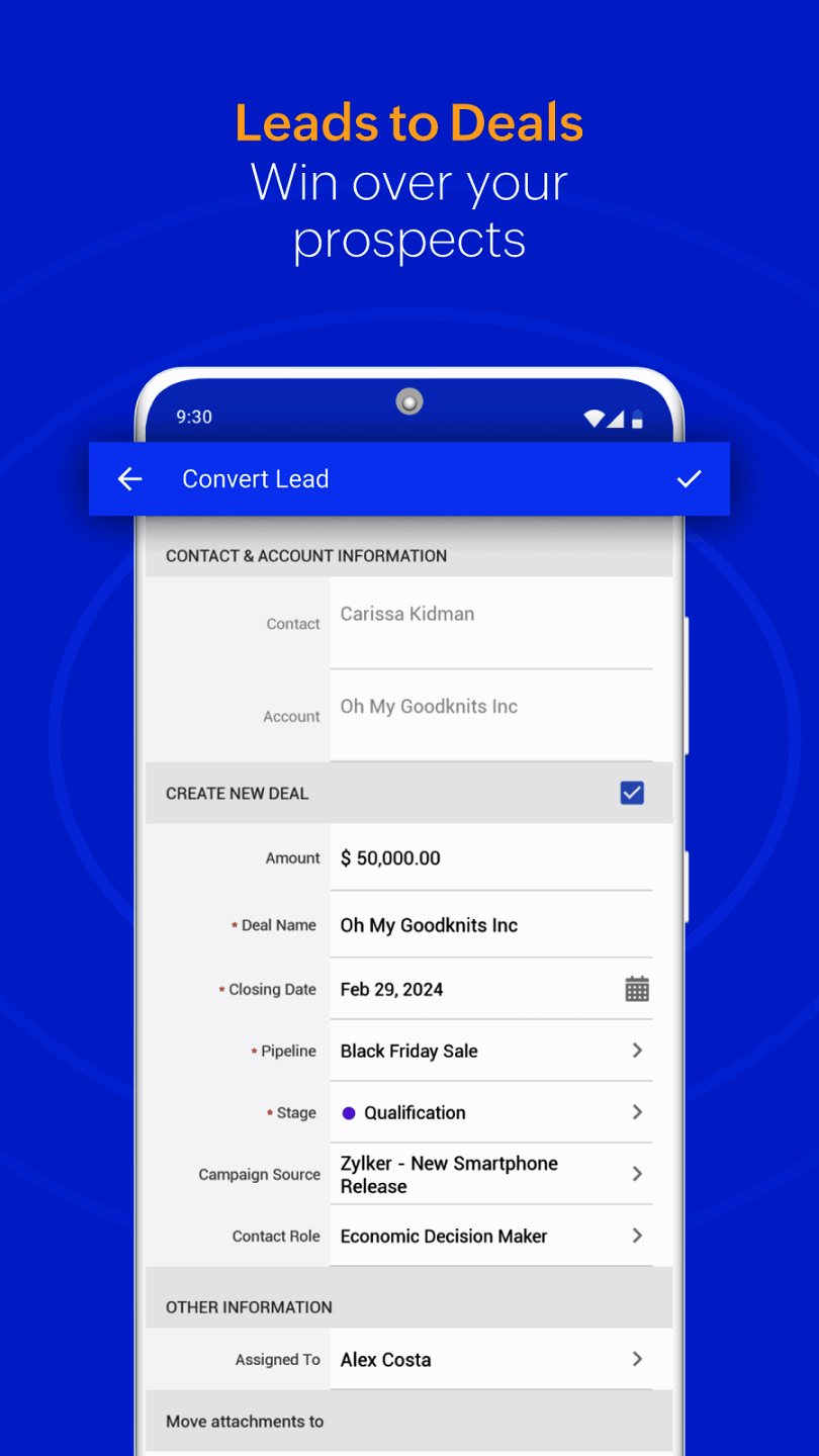 Zoho CRM Mobile app for iOS and Android Devices in 2025