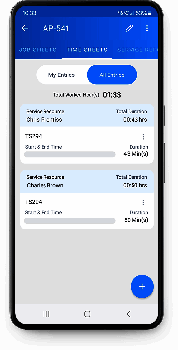 Zoho FSM Mobile app for iOS and Android Devices in 2025